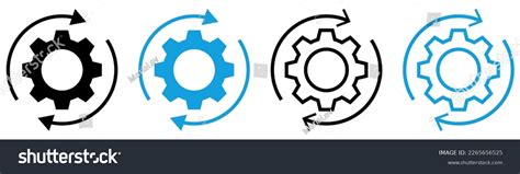 Workflow Process Icons Symbol Website Design Stock Vector Royalty Free 2265656525 Shutterstock