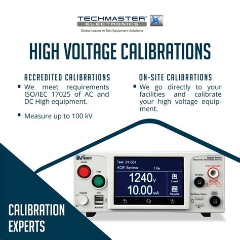 Techmaster Electronics On Linkedin Calibration Highvoltagecalibration Traceability Iso17025