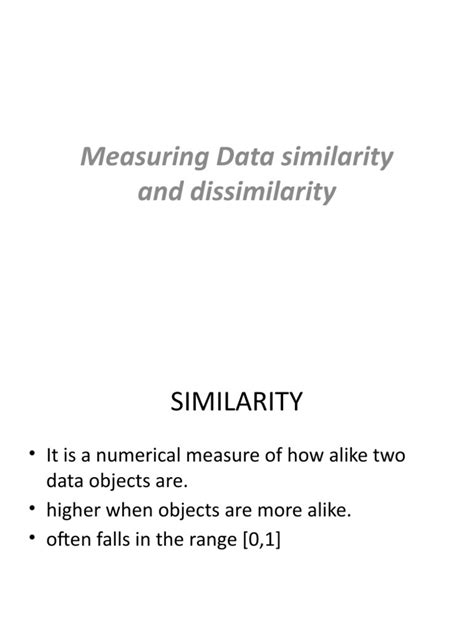Measuring Data Similarity And Dissimilarity Download Free Pdf Distance Norm Mathematics