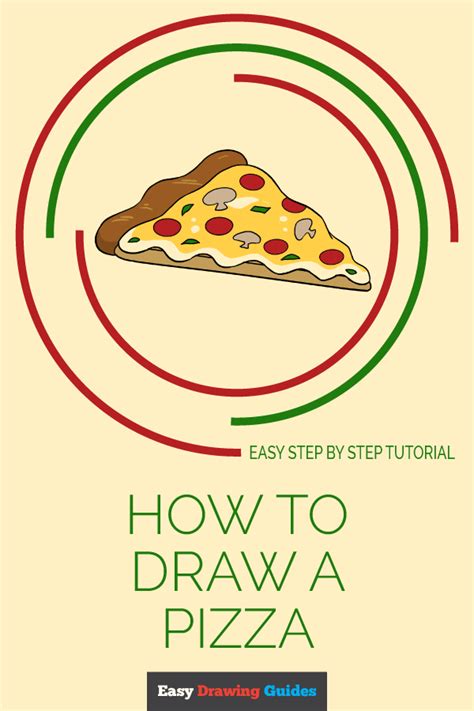 How To Draw A Pizza Really Easy Drawing Tutorial