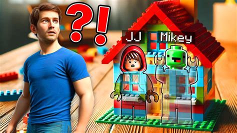 Jj And Mikey Vs Real Human Lego Hide And Seek Minecraft Maizen Youtube