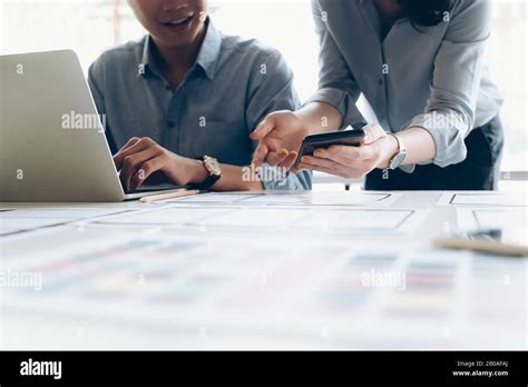 Programmer And Ux Ui Designer Working In A Software Development And Coding Technologies Mobile