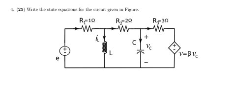 [solved] 4 25 Write The State Equations For The Circui