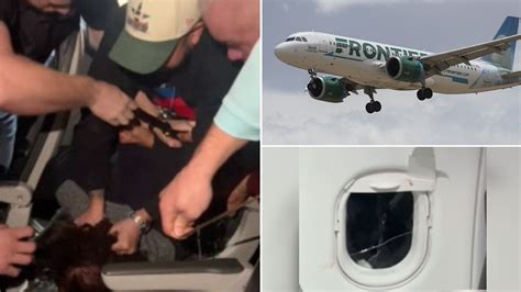 Video Shows Frontier Passenger Tackled After Allegedly Banging Window