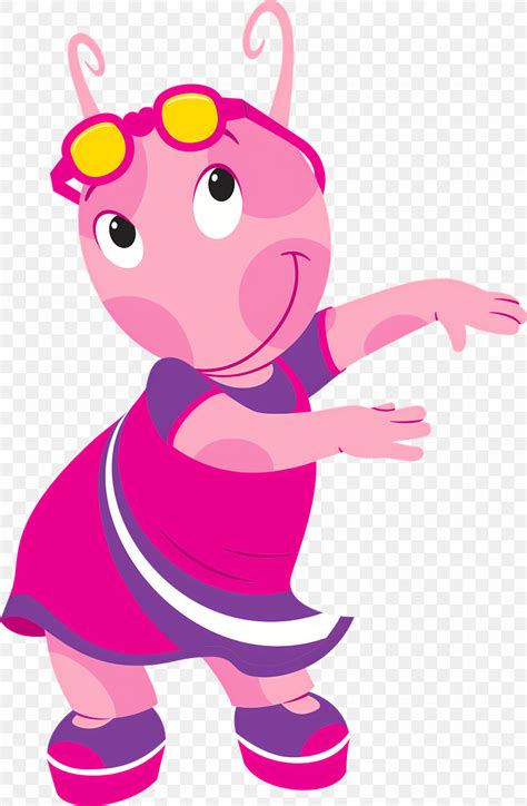 Backyardigans Pink Cartoon Character With Sunglasses Png 4188x6400px Backyardigans