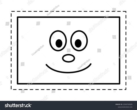 rectangle 2d shape drawing vector stock vector royalty free