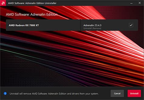 Uninstall AMD Software