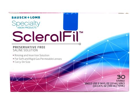 Scleralfil Preservative Free Saline Solution For Scleral Soft And Rigi