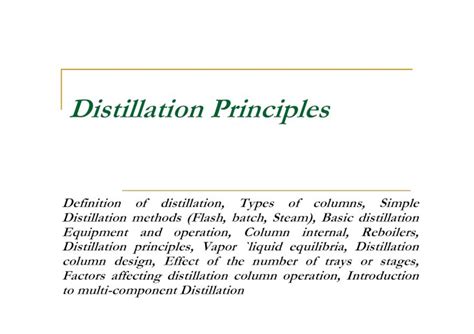 Pdf Distillation Principles Dokumen Tips