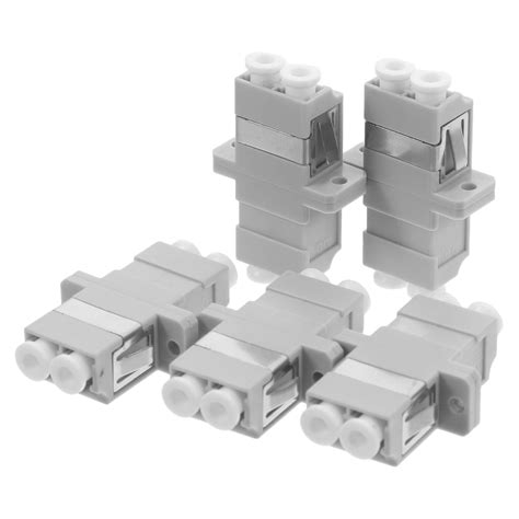 5 Pcs Lc Connector Multimode Coupler Fiber Optic Adapter