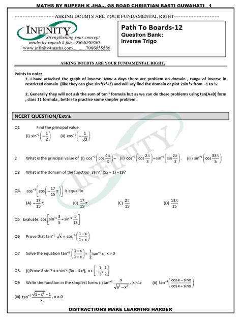 path to boards 12 inverse pdf combinatorics elementary mathematics