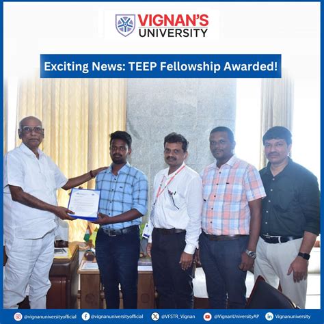 Vignans University On Linkedin Scholar Research Organicchemistry Chemistry Fellowshiop