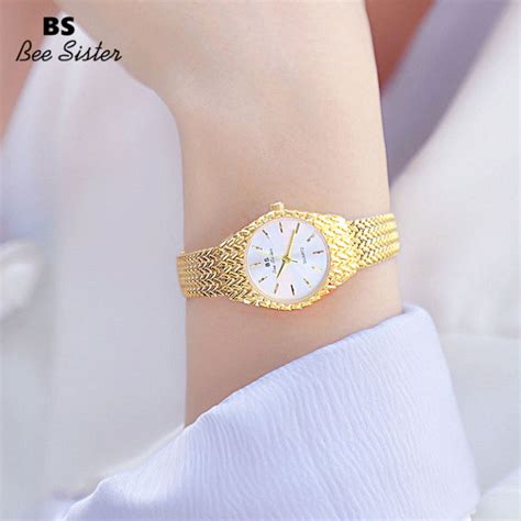 Bs Bee Sister นาฬิกาข้อมือแฟชั่นสำหรับผู้หญิง1710นาฬิกาควอตซ์กันน้ำสาย