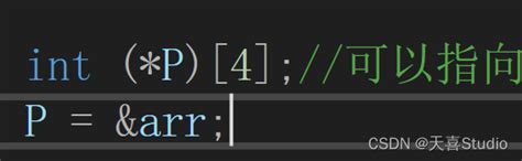 c语言指针数组数组指针 天喜Studio 博客园