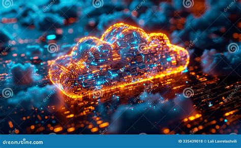Seamless Data Migration To The Cloud With An Image Showing Data Being