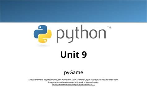 Pygame Créer Des Jeux Interactifs En Python Ppt