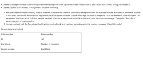 Solved Create An Exception Class Named
