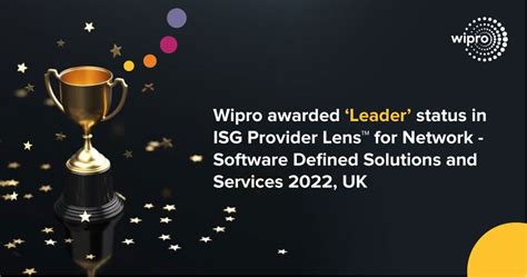 Wipro on LinkedIn: Wipro recognized as a Leader in ISG Provider Lens™ for Network - Software…