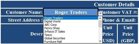 Download UK VAT Dual Currency Invoice Excel Template ExcelDataPro
