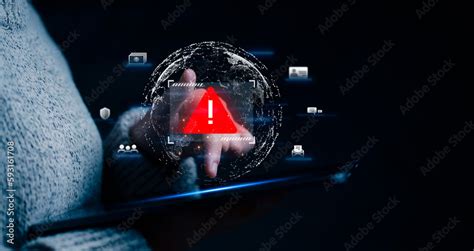 User Protecting Digital Data Asset And Online Transaction From Dangerous Scam Alert And
