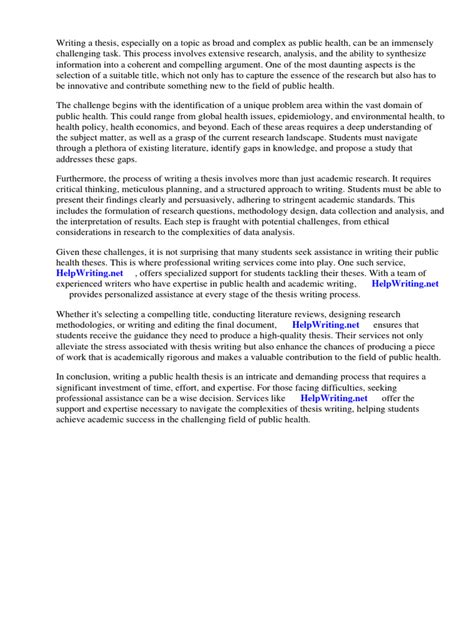Public Health Thesis Titles Pdf Public Health Systematic Review