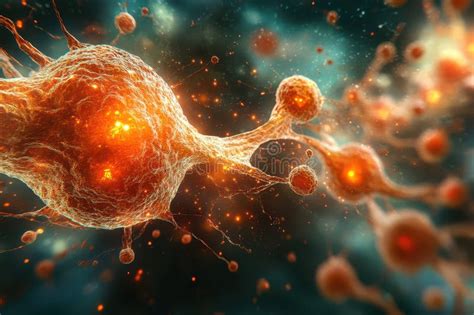 Microscopic View Of Neuronal Activity In Brain Stock Image Image Of Cell Neurons 368278791