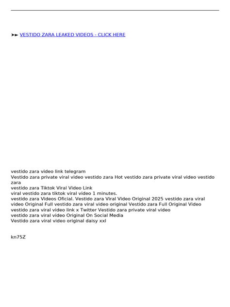 Hot New Viral Vestido Zara Leaked 2025 Video Trending On Social Media Pdf