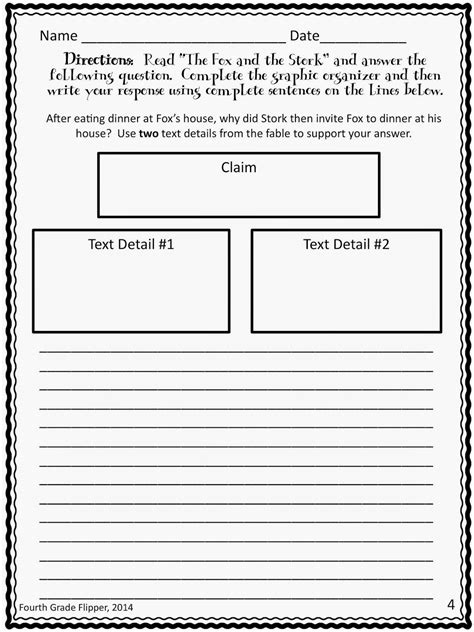 Constructed Response Worksheets