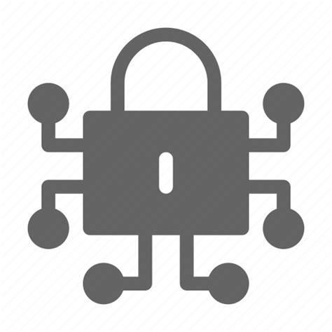 Cryptocurrency Encryption Lock Icon