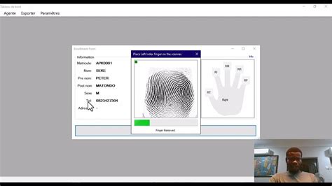 fingerprint capture and identification source code using digitalpersona c and mysql youtube