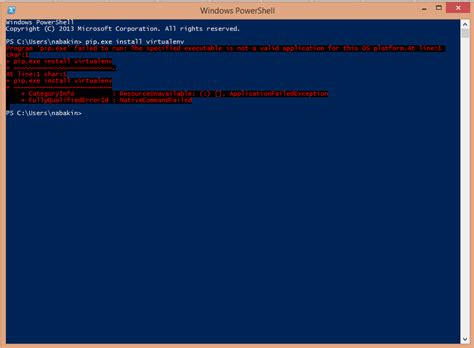 Cannot Use Pythons Pip On Windows 8 Specified Executable Is Not A