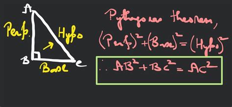 What Is Pythagoras Theorem Explain With A Diagram Filo