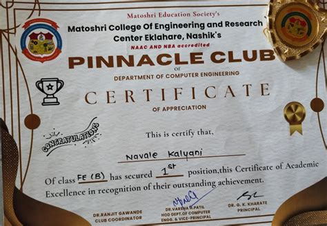 Kalyani Navle On Linkedin Rank1 Firstyearsuccess