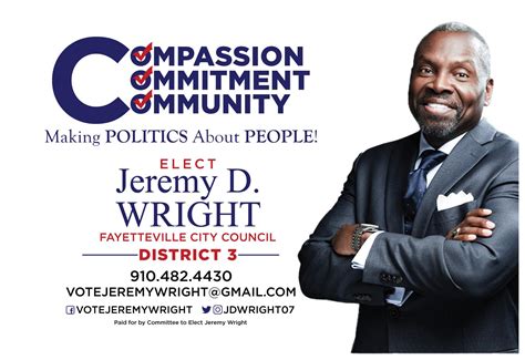 Jeremy D Wright Making Politics About People