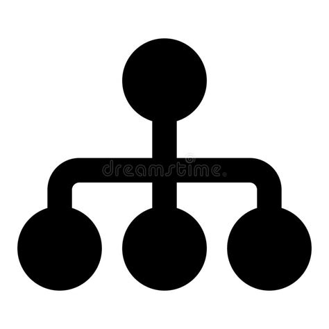 Hierarchy Icon Design Flowchart Vector Workflow Icon Stock Vector Illustration Of