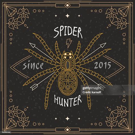 Vintage Thin Line Insect Label High Res Vector Graphic Getty Images