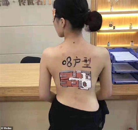 Property Developer Paints Apartment Floor Plans On Backs Of Half Naked Models In Marketing