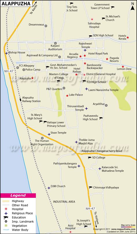 Alappuzha City Map