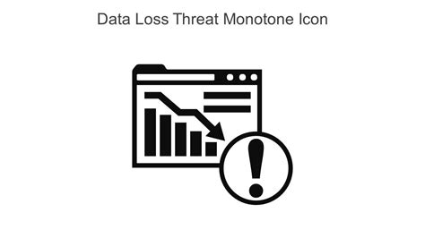 Data Loss Threat Monotone Icon In Powerpoint Pptx Png And Editable Eps