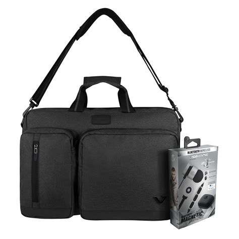 Volkano Solitude Hybrid Laptop Briefcase With Mercury Bluetooth Earphones Shop Today Get It
