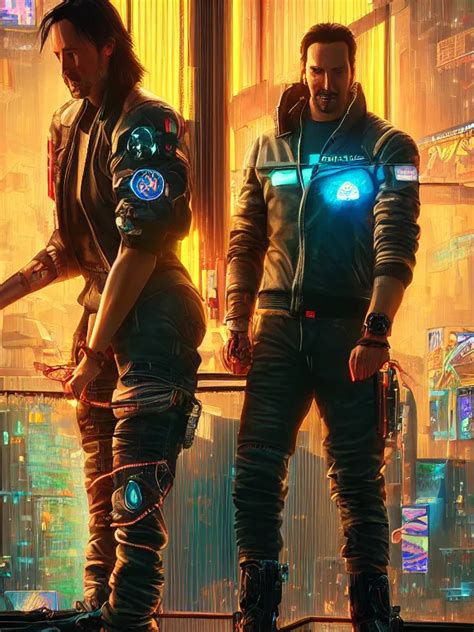 The Wanderer Painting Cyberpunk Version Stable Diffusion OpenArt