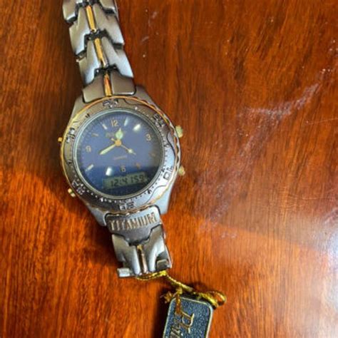 Philip Persio Titanium Analog Digital Mens Quartz Watch Watchcharts