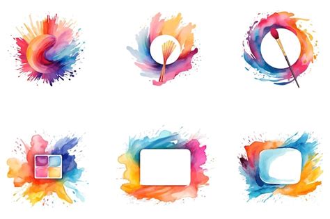 Premium Vector Watercolor Splatter Logo Design