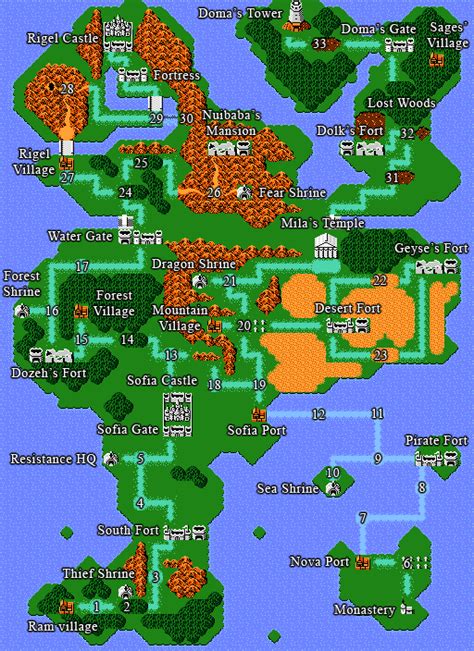 world map serenes forest