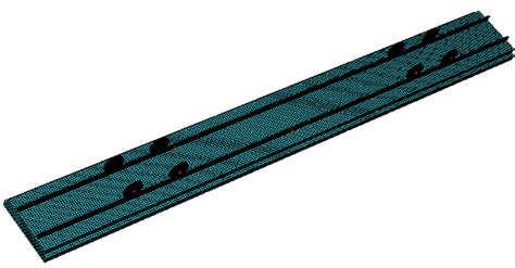 Finite Element Model Of Rail And Sleeper Download Scientific Diagram