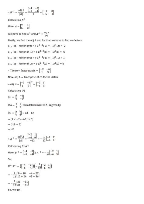 Rs Aggarwal Solutions For 12th Class Maths Chapter 7 Adjoint And Inverse Of A Matrix Indcareer