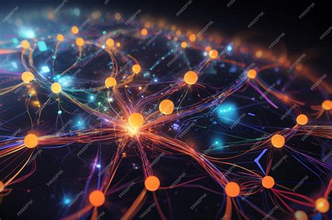 Premium Photo Futuristic Connectivity Abstract Tech Background With Interconnected Cyberspace