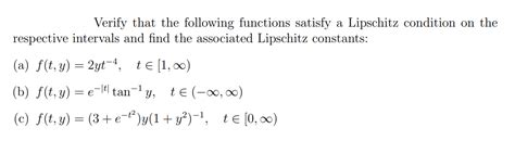 solved verify that the following functions satisfy a