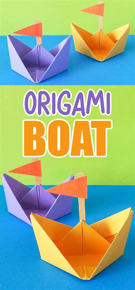 How To Make A Paper Boat Origami Boat Paper Boat Diy