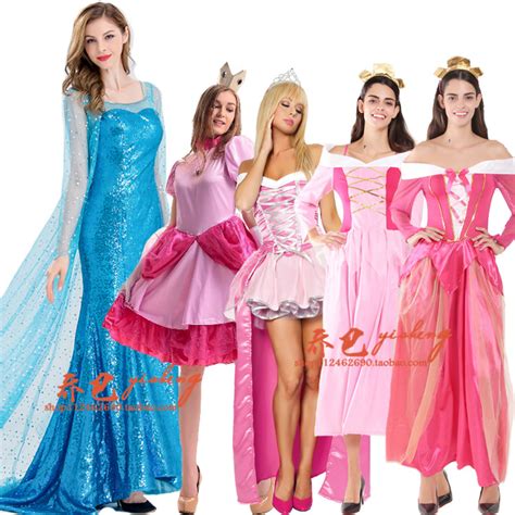 冰雪奇缘cosplay服装艾莎女王公主裙贝尔安娜成人party万圣节服装 虎窝淘